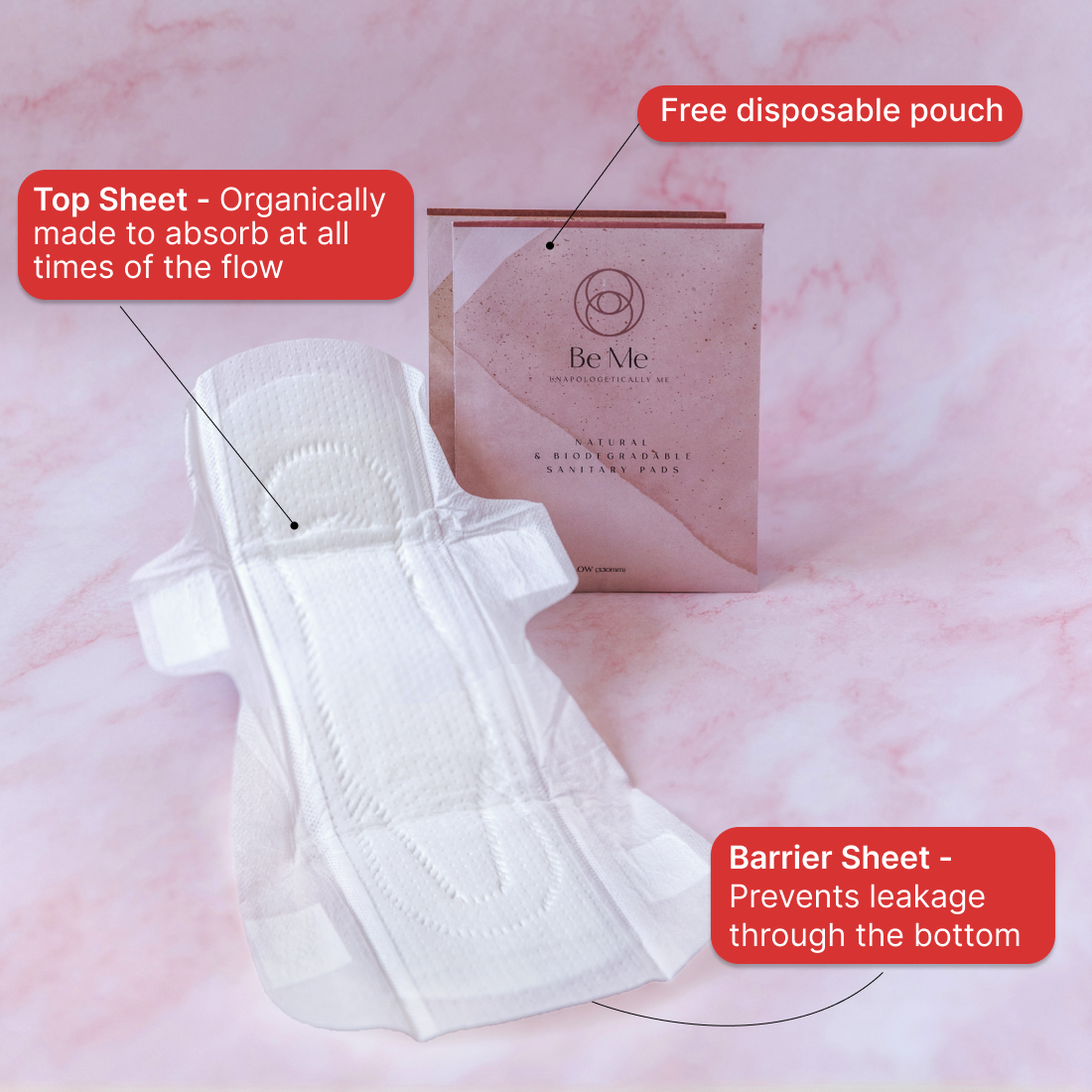 Shop Organic Sanitary Pads Online - Be Me