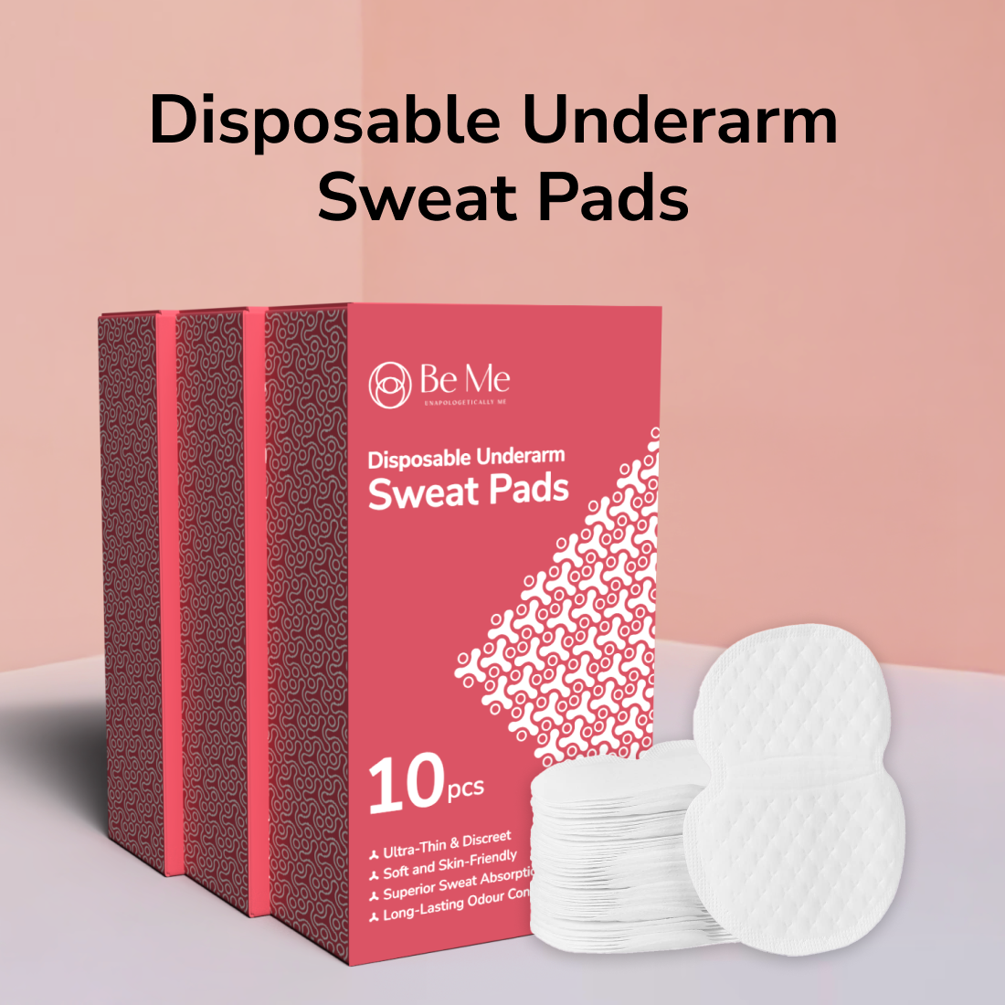 Disposable Underarm Sweat Pads – Pack of 3 – Be Me